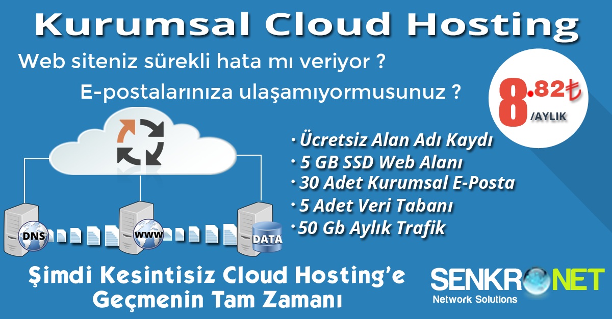 Kurumsal Cloud Linux Hosting - Senkronet.com.tr
